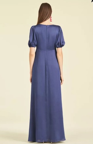 Sachin & Babi Cobalt Blue Alli Gown Short Sleeve Size 8 $285 Brand New ...