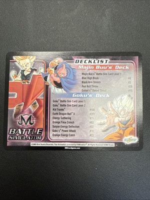 DBZ CCG Score Buu Saga Battle Simulator Deck List | eBay