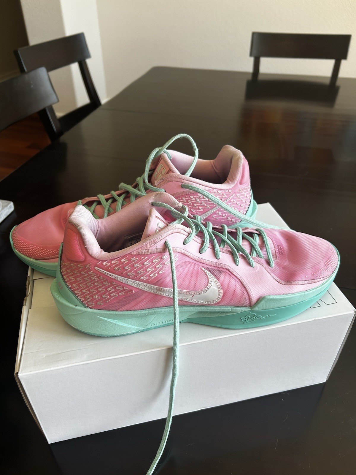 Nike Sabrina 2 Custom “Nike by you” Mint green and… - Gem