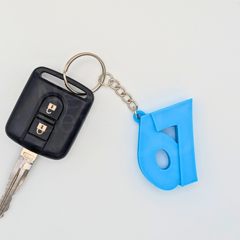 67 Meme Keychain – Quirky Funny Gift, Viral Internet Key Ring, 3D ...