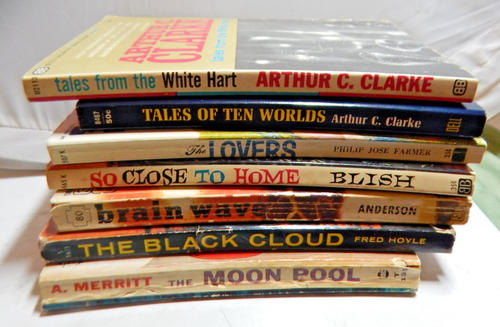 Vintage Science Fiction Lot Of 7 Paperback Books Clarke/Farmer/Blish ...