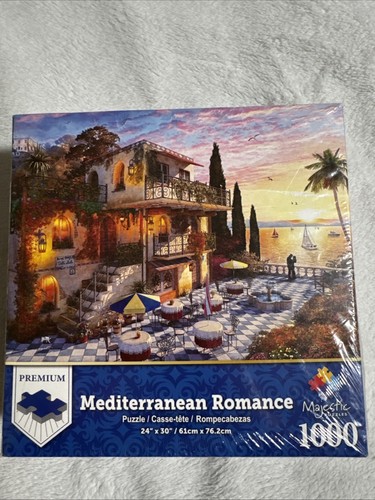 Puzzle - Mediterranean Romance - 1000 Pieces - 24x30 - Made in USA | eBay