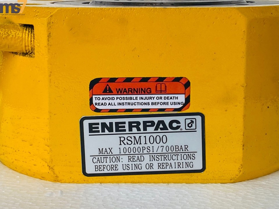 ENERPAC RSM 1000 FLAT-JAC LOW PROFILE HYDRAULIC CYLINDER 100 TON ...