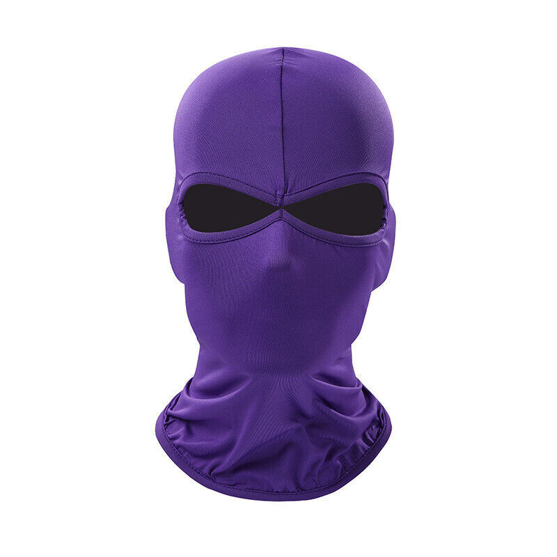 2 Hole Balaclava Full Face Mask Beanie Ski Sun Hood Motorcycle Cycling ...
