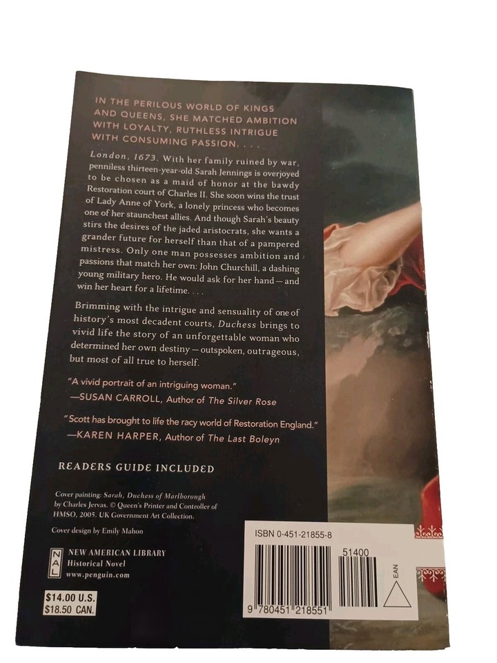 Duchess : A Novel of Sarah Churchill by Susan Holloway Scott (2006, UK ...