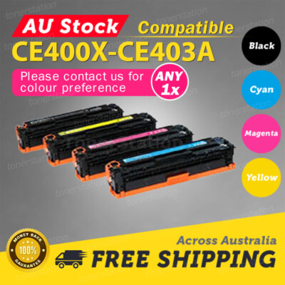 1x ANY Toner For CE400A CE400X CE401A CE402A CE403A 507A/X HP LaserJet ...