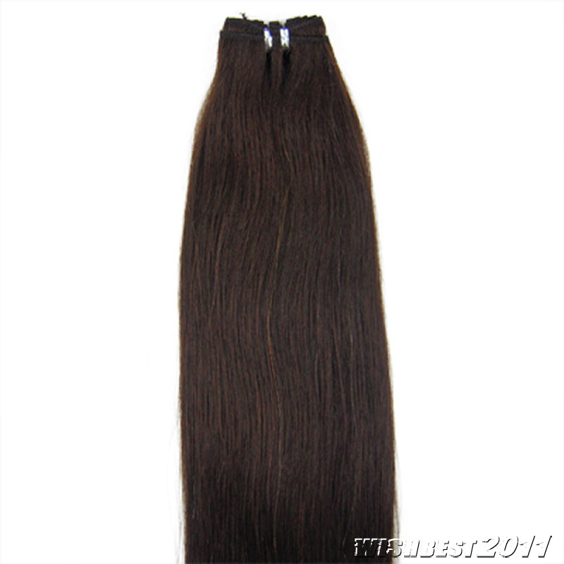 Full Head Double Weft Sew in Weft Hair Extensions Weave Real Human Hair ...