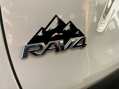 Mountain Decal Fits Toyota Rav 4 2019-2024 Rear Badge Vinyl Sticker Car ...