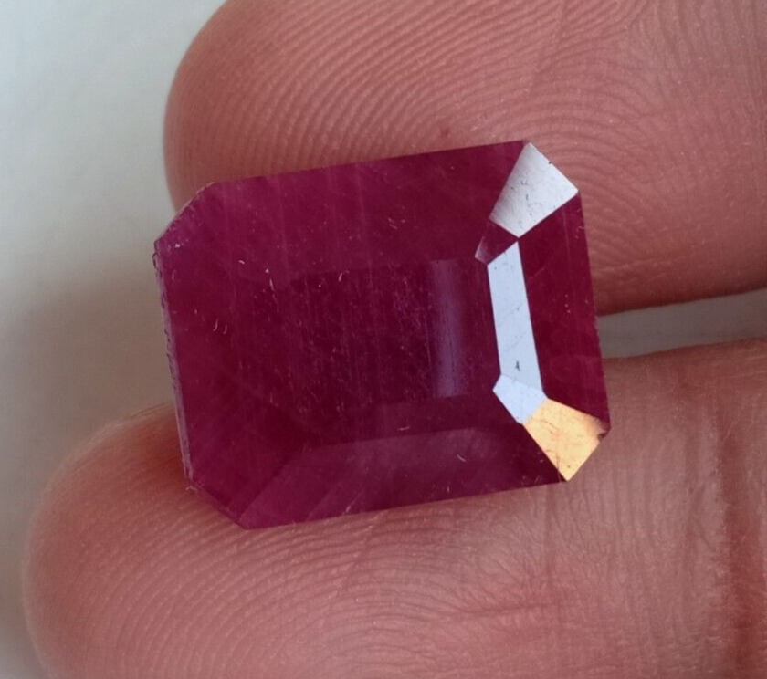 15.70 Cts Natural Mozambique Ruby Untreated Unheated Certified Loose ...