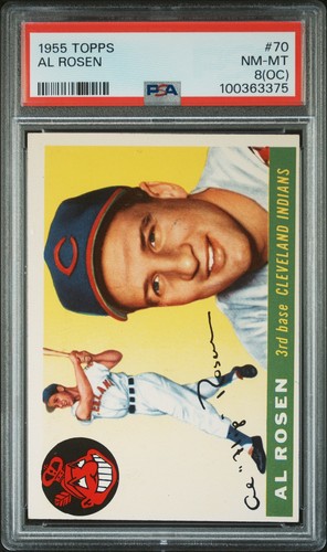 1955 Topps #70 Al Rosen PSA 8 | eBay