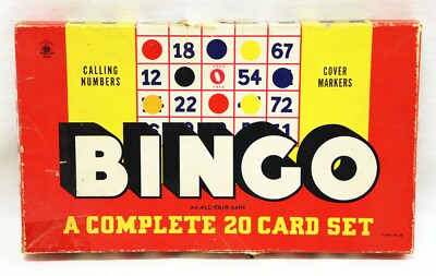 VINTAGE COMPLETE All-Fair Bingo Game | eBay