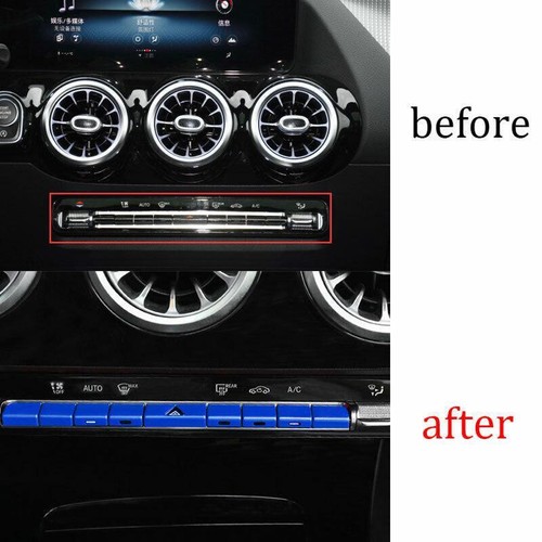 For Benz GLA W156 2020 2021-2023 ABS Blue Middle Console AC Button ...