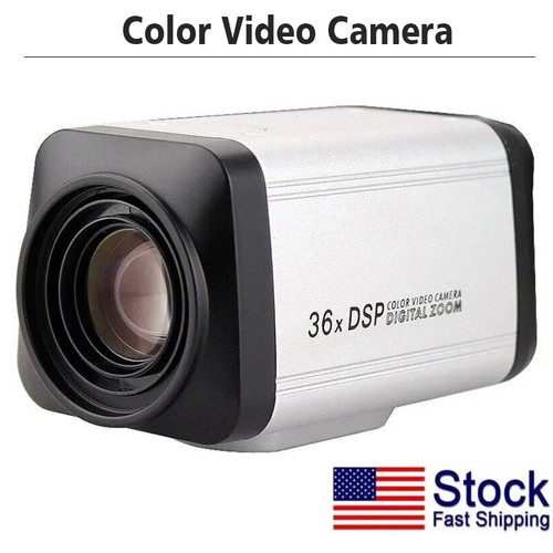 1/4" Sony 1200TVL 36X Optical Zoom Auto Focus CCTV DSP Color Video Box ...