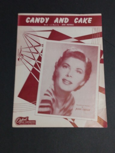 Candy And Cake Mindy Carson 1950 Sheet Music | eBay