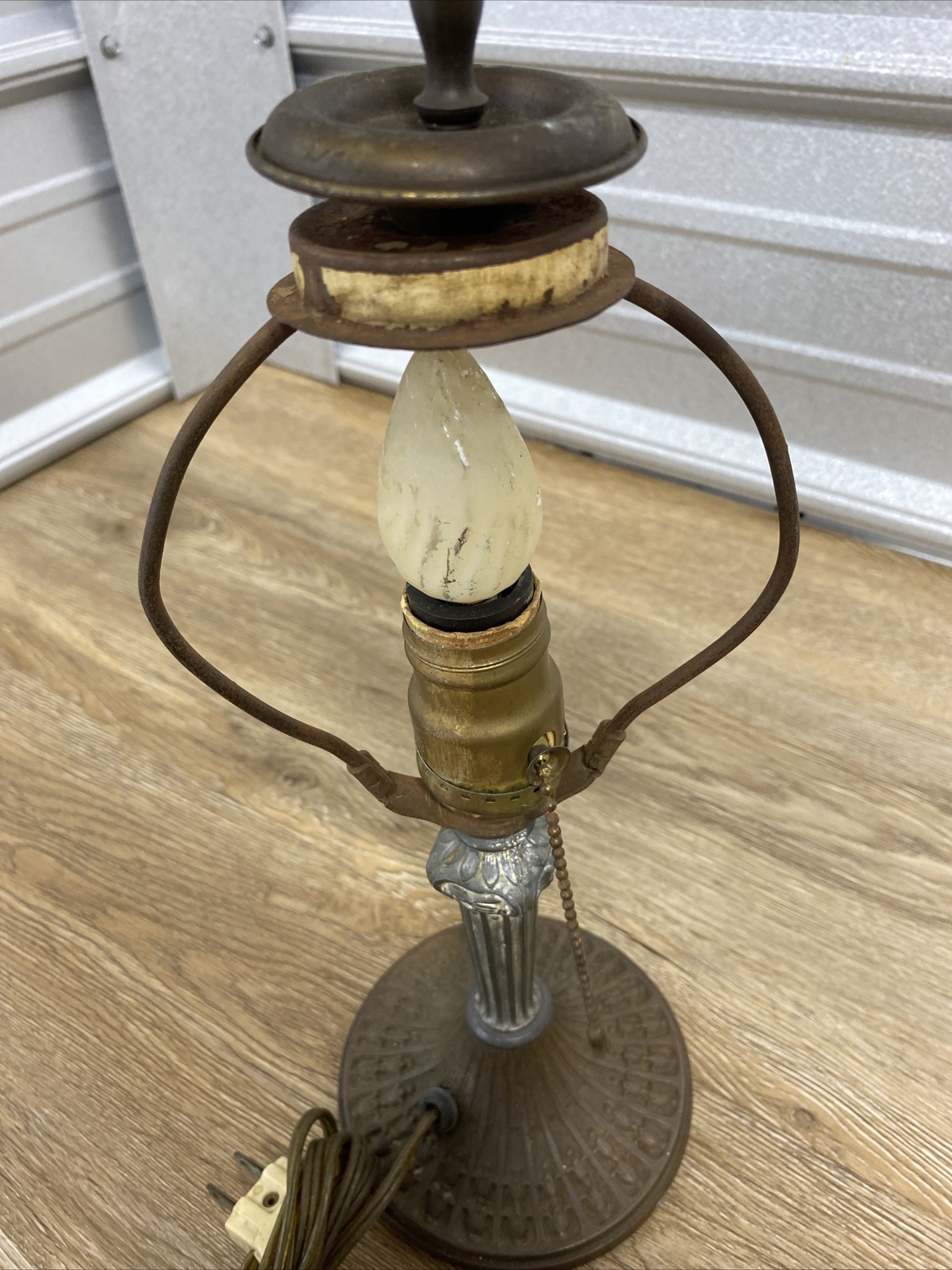 Antique Pittsburgh Lamp Brass and Glass Co NO Shade PLB&G Pilabrasgo ...