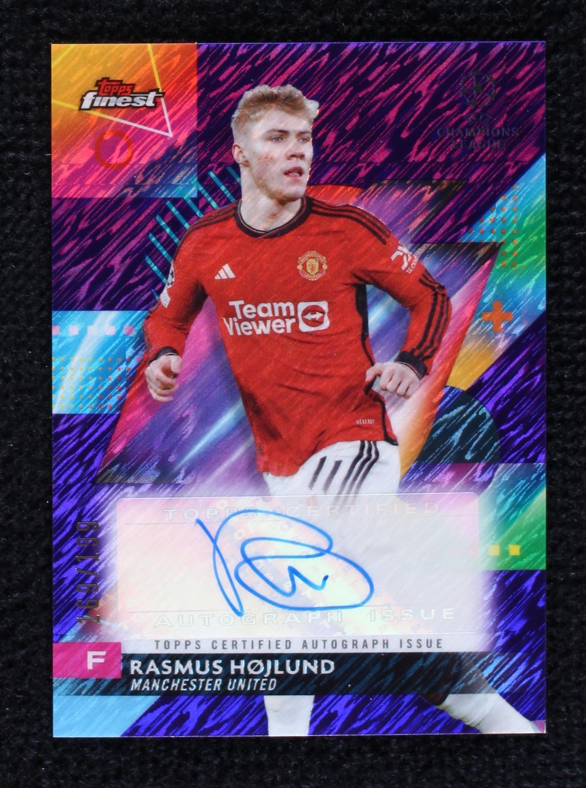 2023-24 Topps Finest UEFA Club Competitions - Autographs Purple Shimmer ...