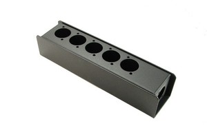 Steel Project Box 8" x 1-7/8" x 1 5/8" Pre-Punched for 6 "D" Series XLR ...