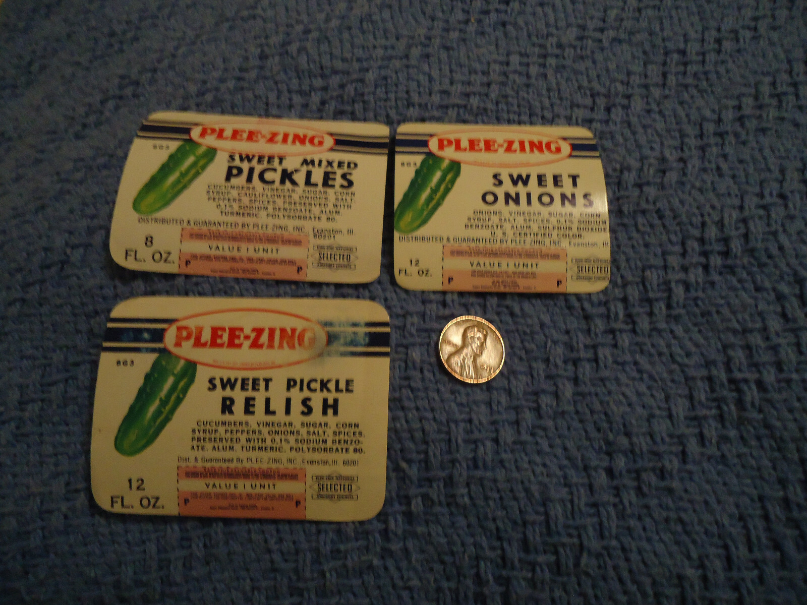 Plee-zing group of food labels etc EVANSTON ILL | eBay