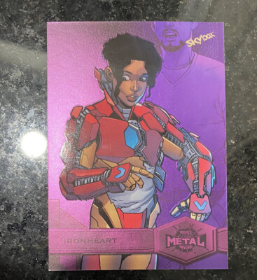 2021 Skybox Metal Spider-Man Pink Light /75 FX High Number IRONHEART ...