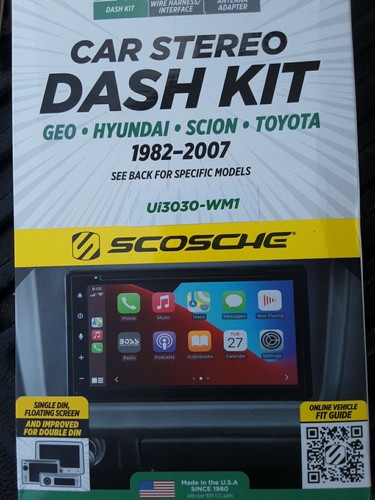 SCOSCHE Car Stereo Dash kit #Ui3030-WM1 1982-2007 hyundai geo scion ...