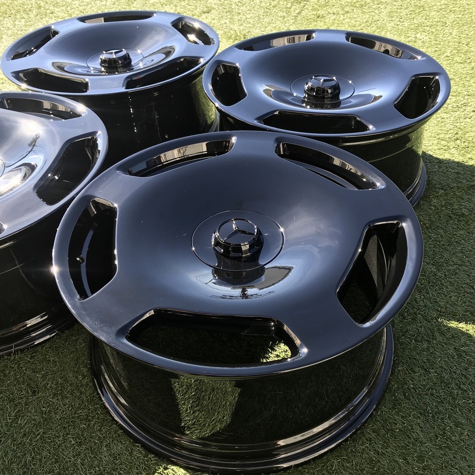 20 MERCEDES MAYBACH RIMS BLACK STOCK SET 4 S580 S600 S450 S560 OEM ...