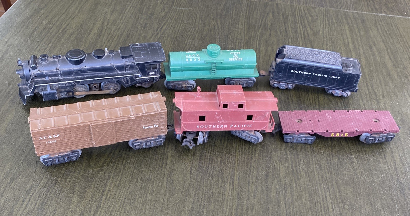 Vintage #666 Marx Locomotive And Cars Lot Of 6 Total | eBay