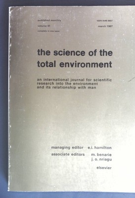 the science of the total environment; an international journal for ...