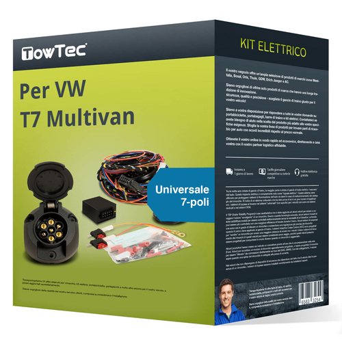 7 poli universale kit elettrico per VW T7 Multivan, Tipo STM / STN ...