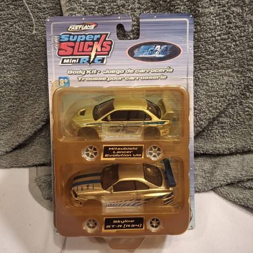 Fast Lane Super Slicks Mini R/C SKYLINE GT & Lancer Evolution and ...