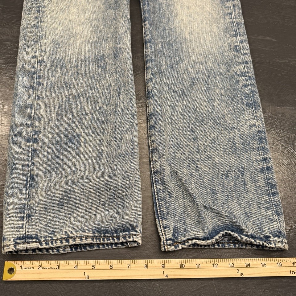 Levi’s 501 Men’s 34x32 Original Fit Button Fly Blue Acid Wash Denim ...