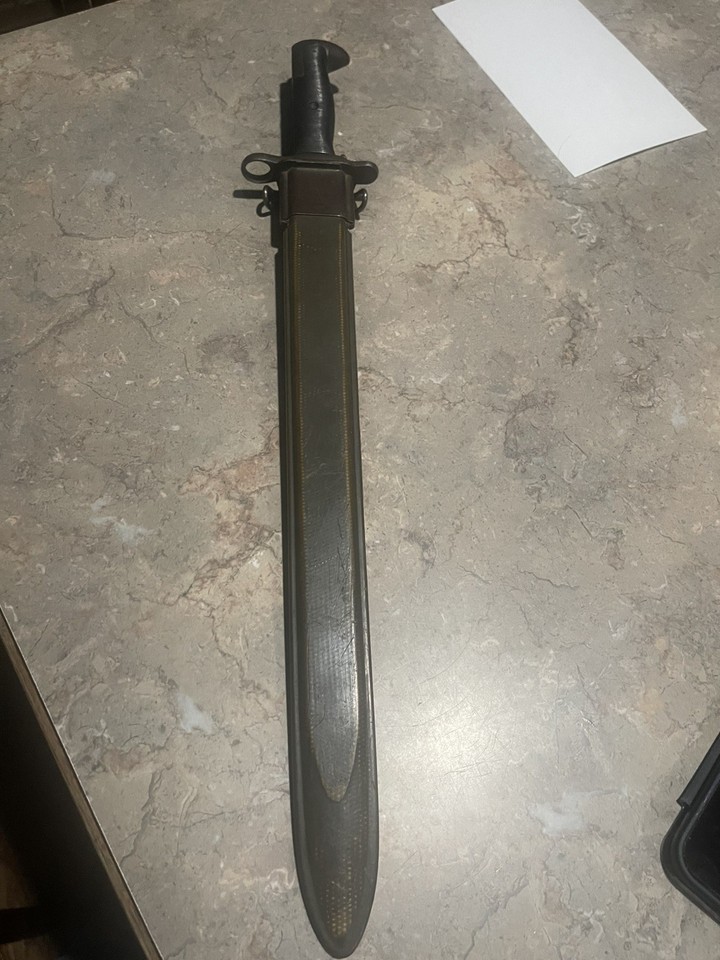 US WW2 M1 Garand Bayonet 17” W/ Scabbard | eBay