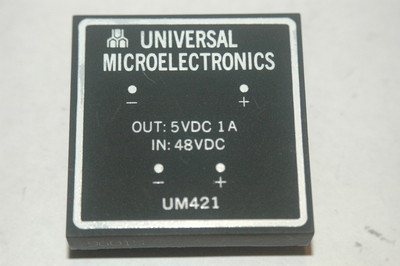 UNIVERSAL UM421 OUT: 5VDC 1A IN: 48VDC 1/2 BRICK 2X2 INCH SQUARE PC ...