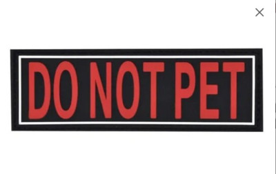 Do Not Pet- Service Dog Patch - Dog 3D Rubber Patches - Emotional ...