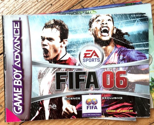 NOTICE SEULE FIFA 06 100% ORIGINALE GAMEBOY ADVANCE GBA PAL FRA BOOKLET ...