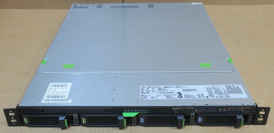 Fujitsu Primergy RX1330 M3 4C E3-1270v6 32GB 1U Rack Mount Short Depth ...