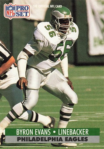 1991 Pro Set #615 Byron Evans Philadelphia Eagles | eBay