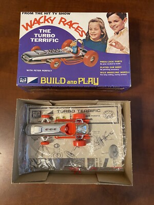 MPC 1969 #902-150 Wacky Races The Turbo Terrific Model Kit Started Rare ...