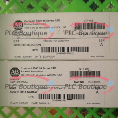 2023 Factory Sealed New AB 5069-RTB18-SCREW Ser A Compact 5000 18 Screw ...