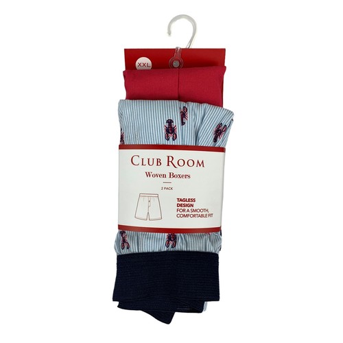 Club Room Mens 2-Pack Lobster Solid Boxers Multicolor 2XL | eBay