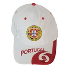 PortugalCap Hat White Red Embroidered Logo Strapback | eBay