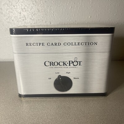 Crock-Pot Recipe Card Collection Tin 76 Recipes & 24 Blank Cards 5 ...