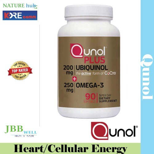 Qunol Plus CoQ10 Ubiquinol 200 mg with Omega-3, 90 Softgels | eBay