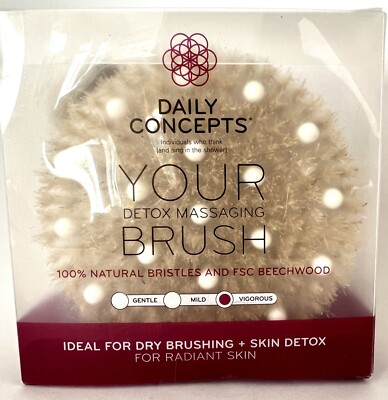 NEW Daily Concepts Your Detox Massaging Brush - Vigorous | eBay