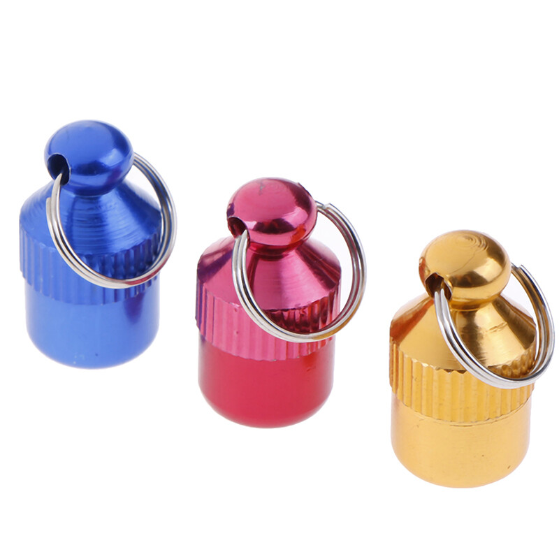 Anti-Lost Pet Dog Cat ID Name Address MINI Label Tag Storage Barrel ...