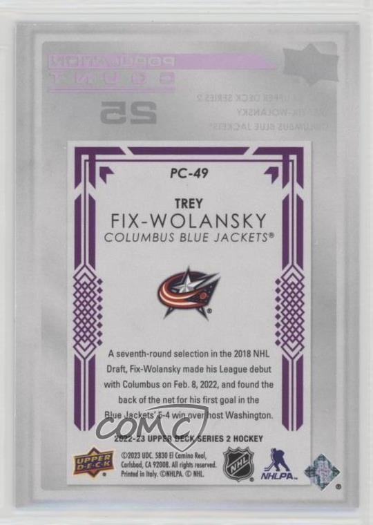 2022-23 Upper Deck Series 2 Population Count 25 /25 Trey Fix-Wolansky ...