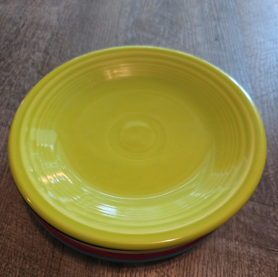 Fiestaware, 7 1/4" Salad Plate, Fiesta, used, 6 Multi Color Plates | eBay