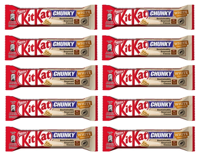 10x42G NESTLE KITKAT - KIT KAT WHITE - CRUNCHY BAR - LIMITED CHOCOLATE ...