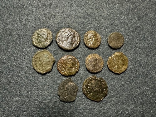10 Uk Found Roman Bronze Coins Dating To 1st To 4th Centuries, Inc One ...