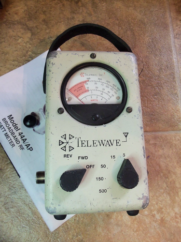 TELEWAVE 44A RF Thruline Wattmeter Watt Reading Meter / Nice | eBay