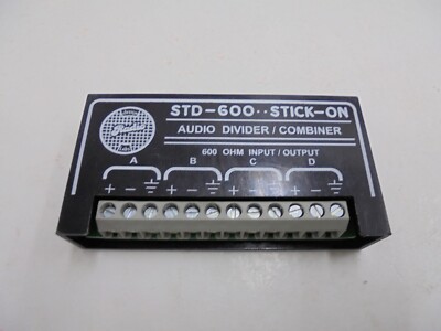 Radio Design Labs STD-600 Divider Combiner 600 Ohms Stick-On RDL STD ...